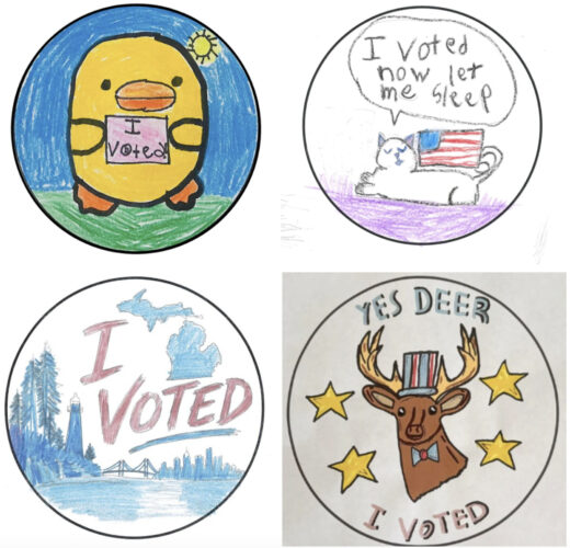 Public voting begins for Michigan’s ‘I voted’ sticker design contest ...
